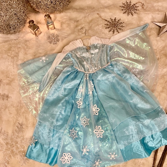 Disney | Costumes | Princess Elsa Disney Store Deluxe Costume | Poshmark
